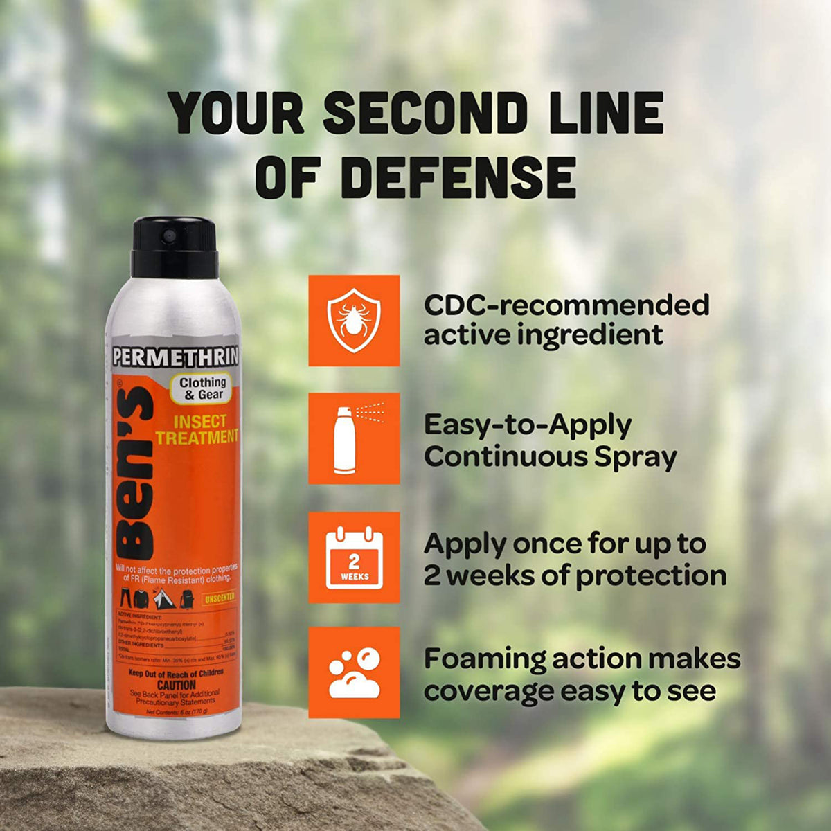 Ben’s® Clothing & Gear Insect Repellent 6 oz. Continuous Spray – Pine ...